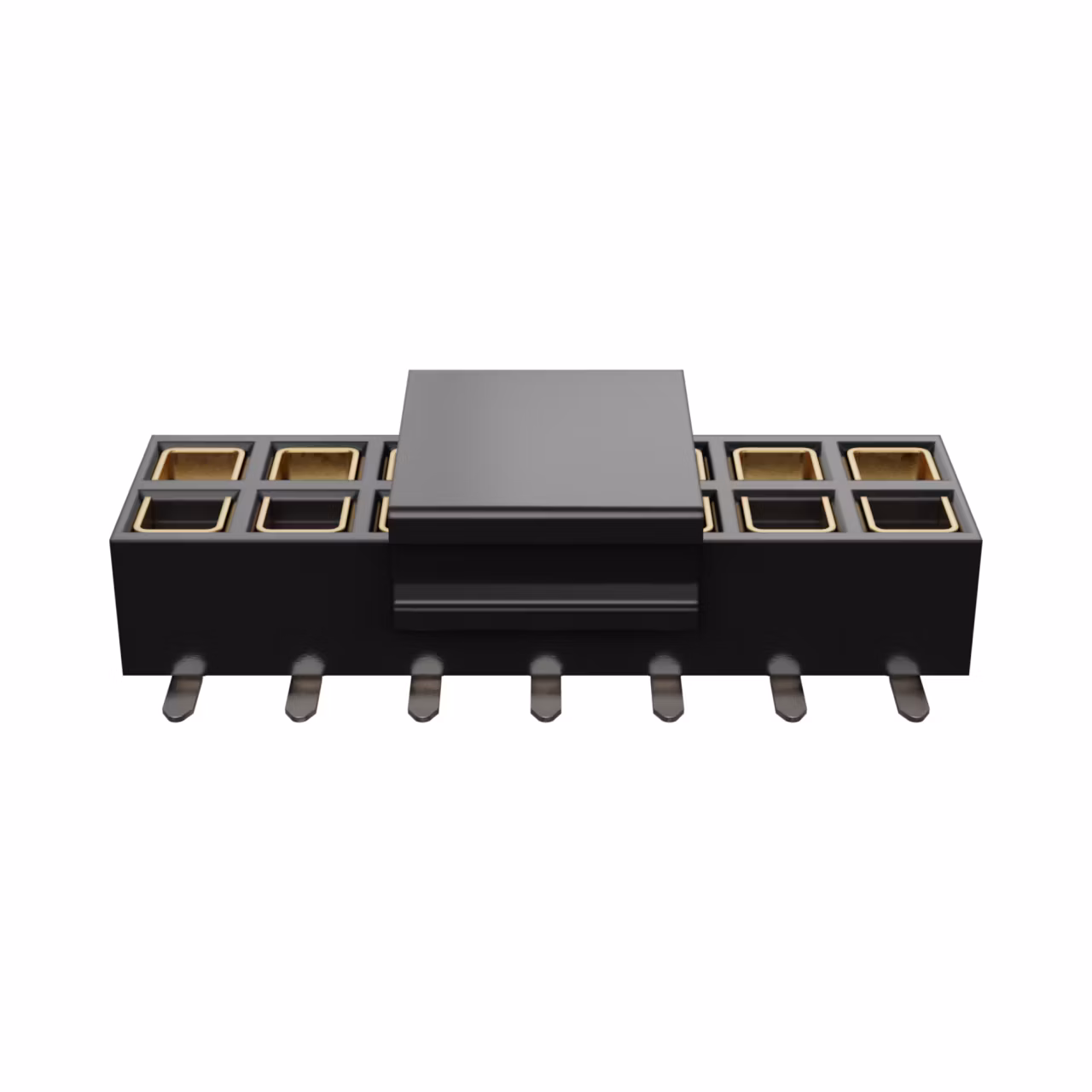 2.00mm Pitch Milli-Grid Receptacle, Surface Mount, Bottom Entry, 0.38µm Gold (Au) Plating, 14 Circuits, with Pick-and-Place Cap, Tape and Reel, Lead-Free for sale