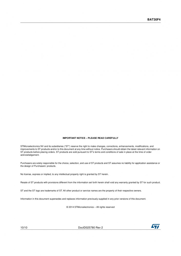 BAT30F4 datasheet page image 10