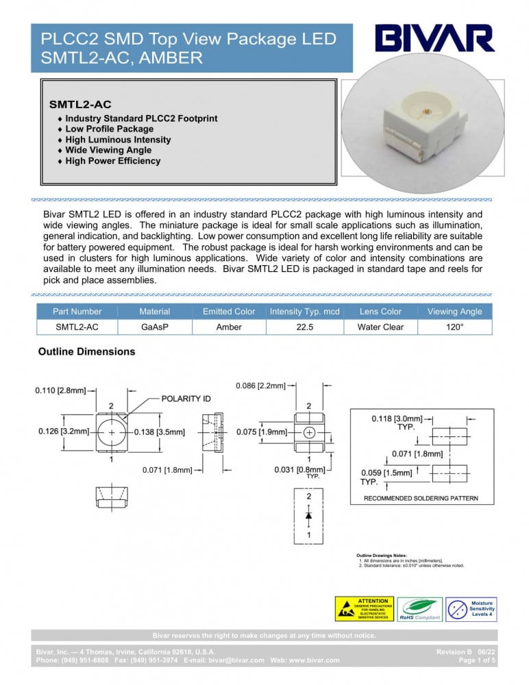 SMTL2-AC datasheet page 1