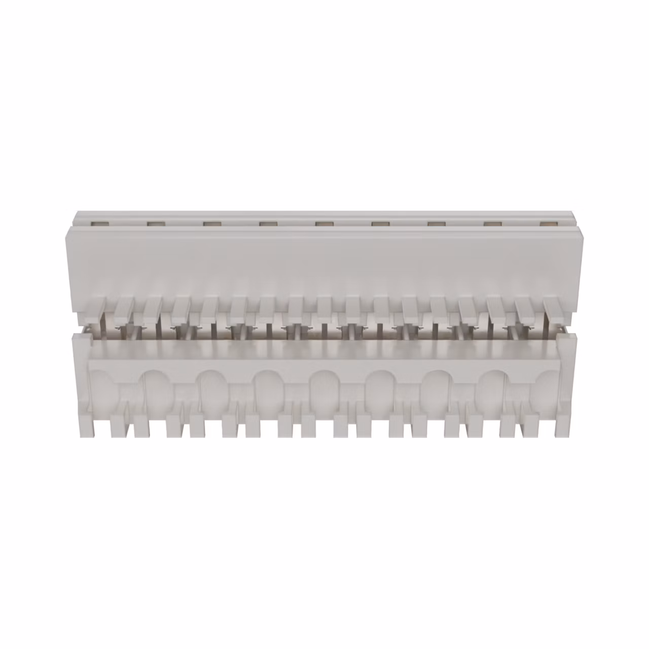 Appli-Mate RAST Power IDT Housing, 5.00mm Pitch, Direct/Indirect, Female, 9 Circuits, All Code Keys Removed, Open End Walls for sale