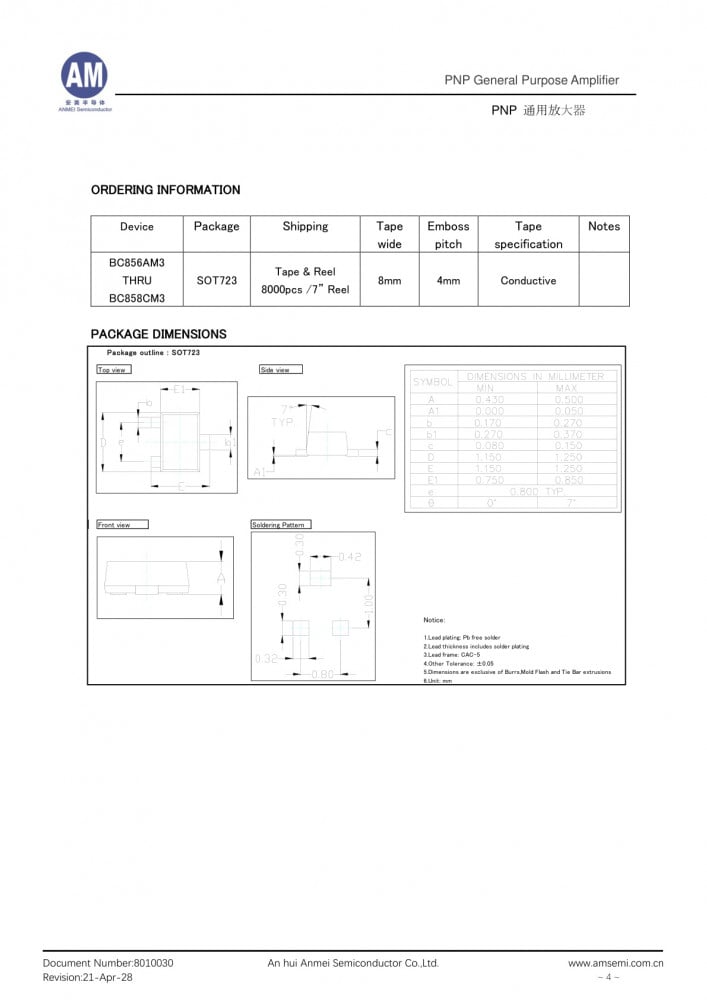 BC856BM3 datasheet page 4
