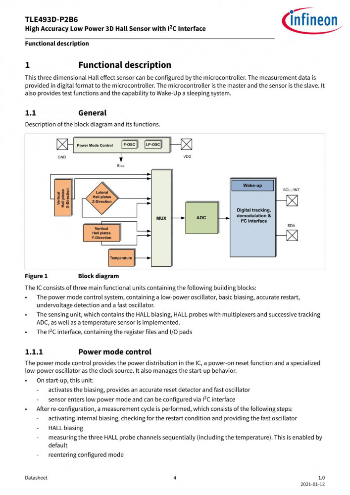 TLE493D-P2B6 datasheet page 4