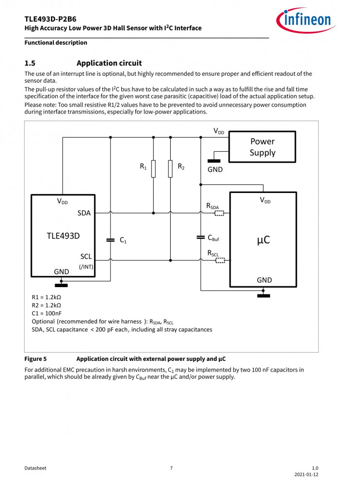 TLE493D-P2B6 datasheet page 7