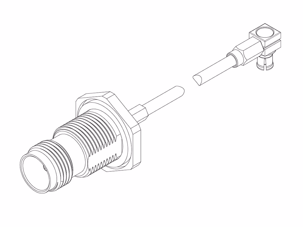 FAKRA SMB Straight Plug Keying Code C Blue to FAKRA SMB Straight Jack Keying Code C Blue on RG-316 Cable, 1180.00mm Length, 50 Ohms