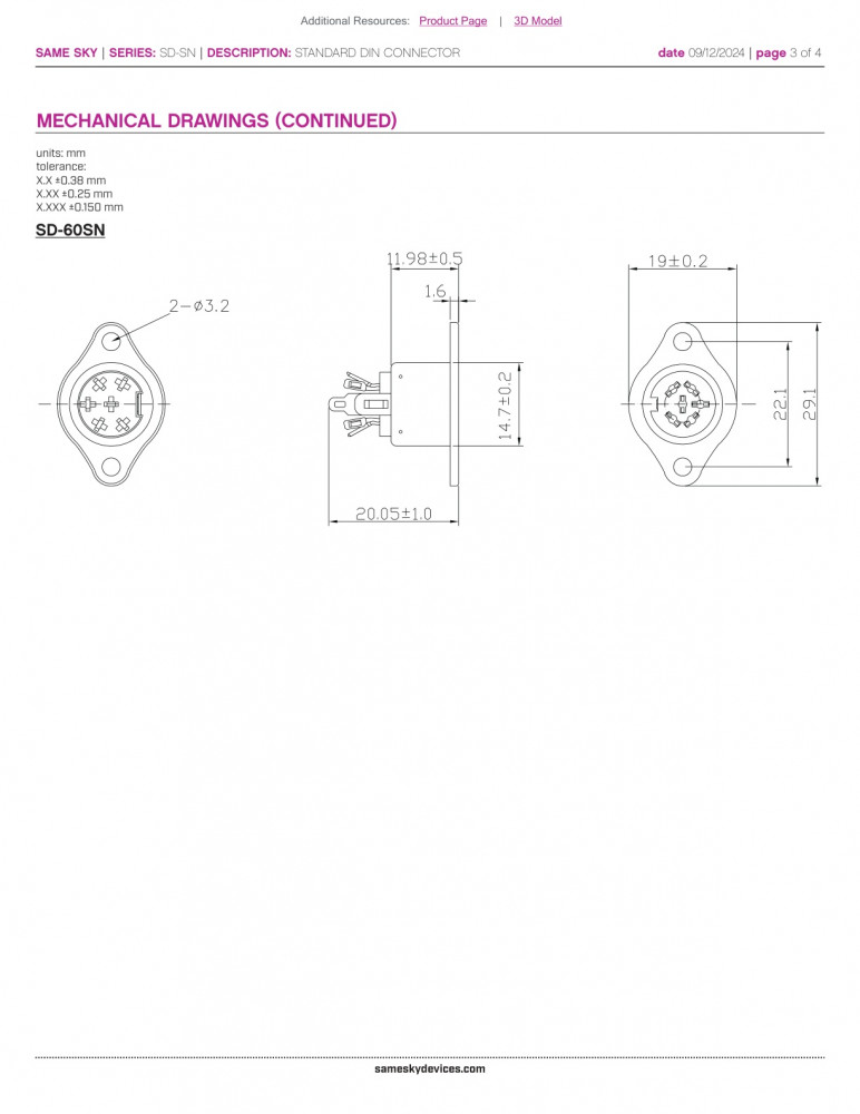 SD-SN series technical document page 3