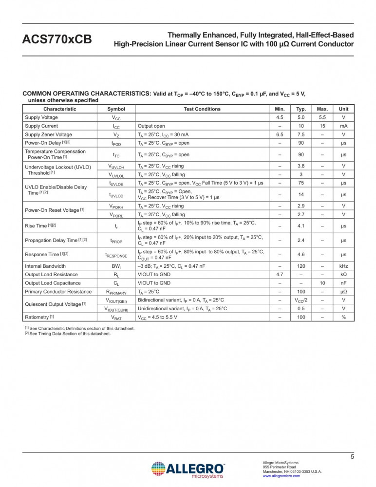 ACS770 datasheet page 5