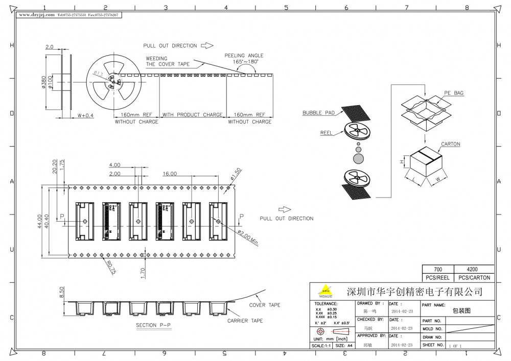 HOAUC HYCW34M-05NGFF-670B technical drawing page 4