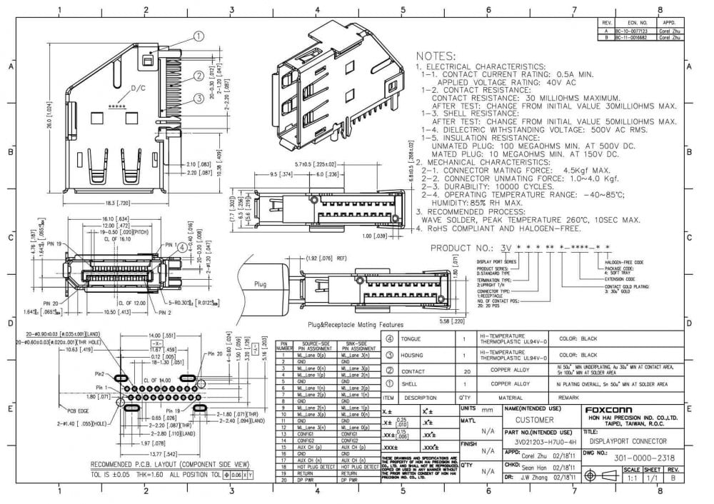 FOXCONN 3VD21203-H7U0-4H technical document preview