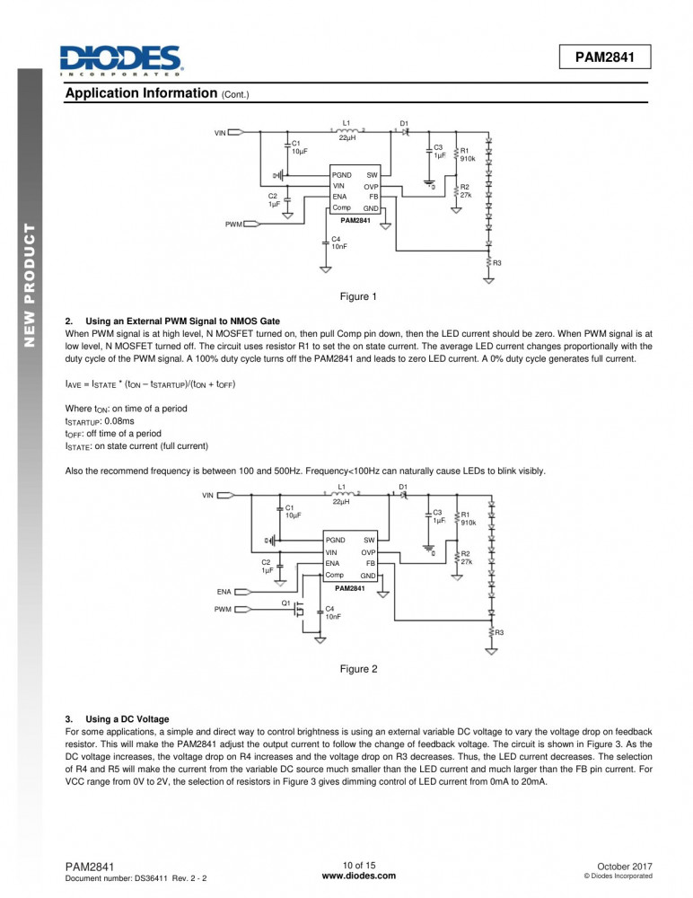 PAM2841EV1 datasheet page 10