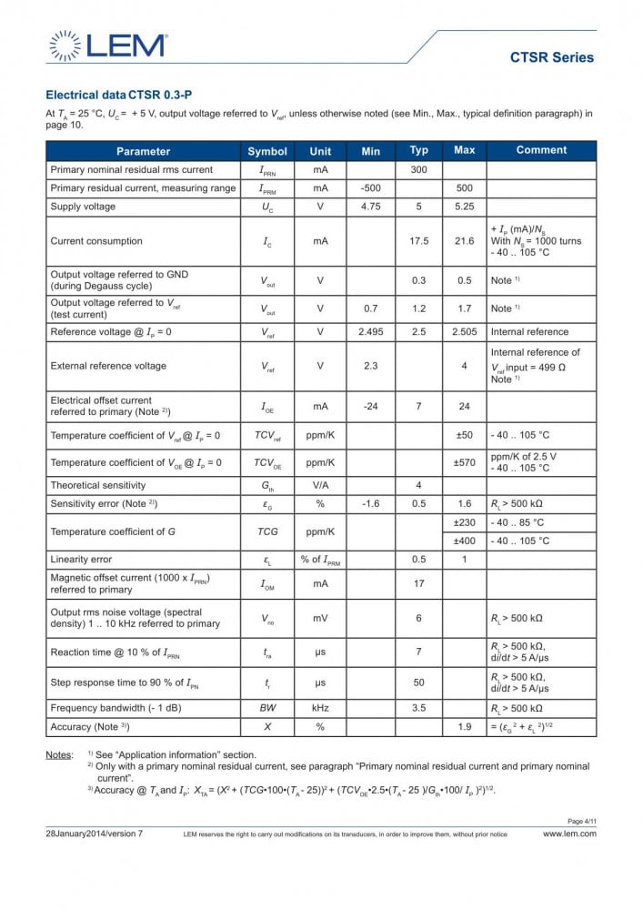CTSR 0.3-P datasheet page 4