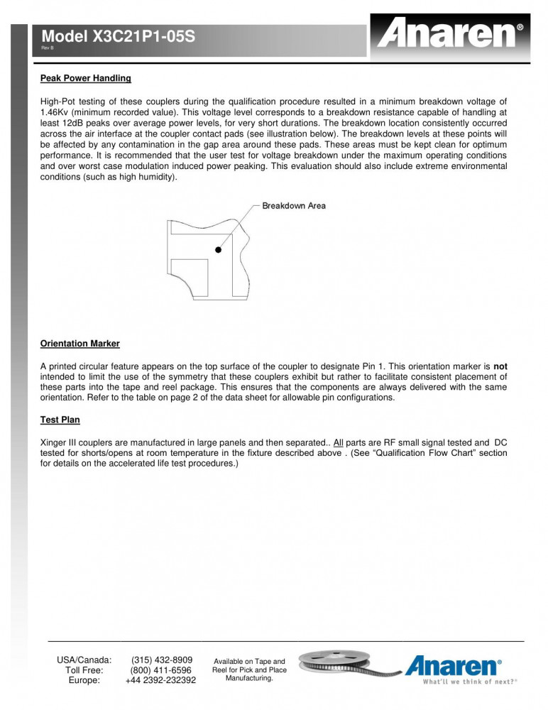 X3C21P1-05S datasheet page 10