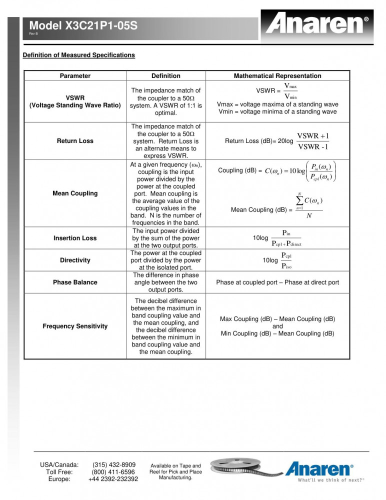 X3C21P1-05S datasheet page 6
