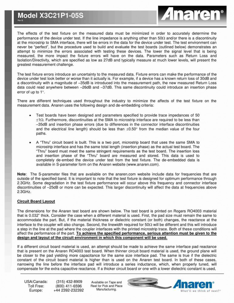 X3C21P1-05S datasheet page 8
