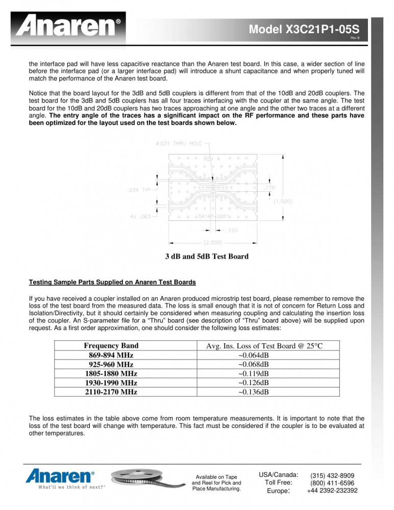 X3C21P1-05S datasheet page 9