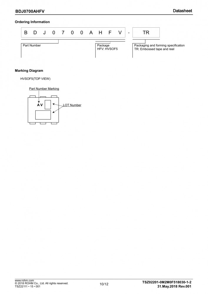 BDJ0700AHFV-TR technical document page 10