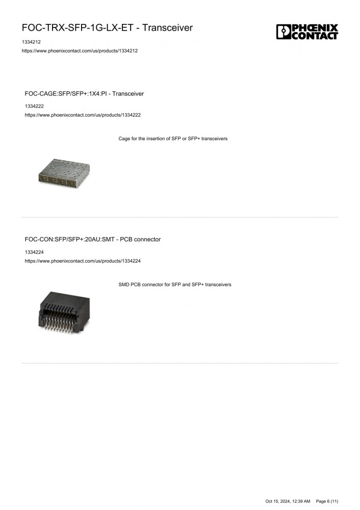 Phoenix Contact 1334212 technical document page 6