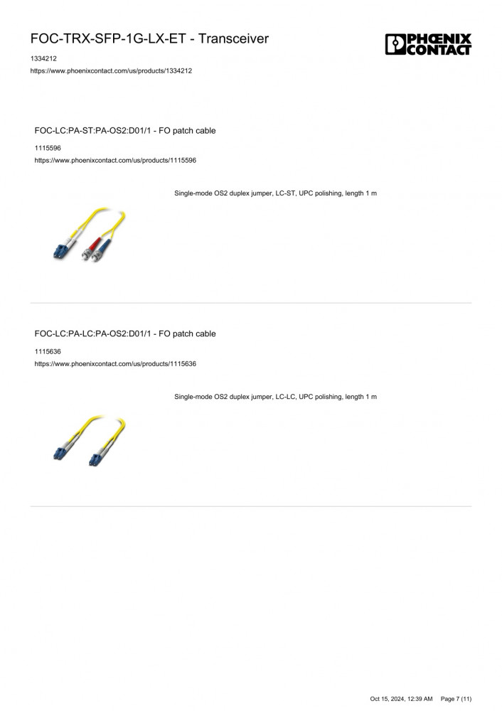 Phoenix Contact 1334212 technical document page 7