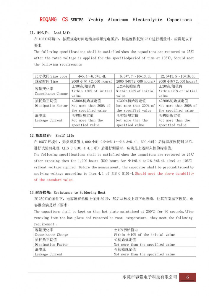 ROQANG CS2A330M-CRF10 technical document page 6