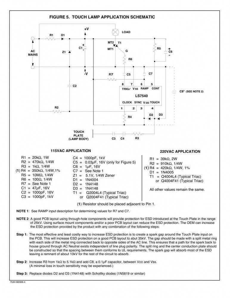 LS7540-S datasheet page 4