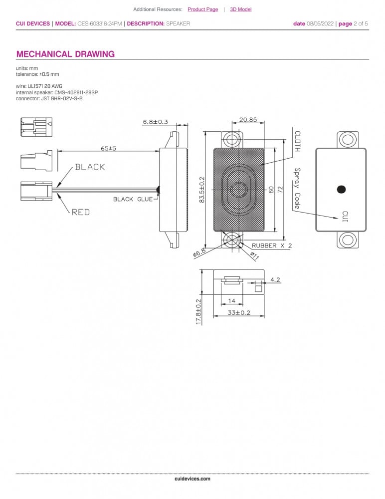 CES-603318-24PM datasheet page 2