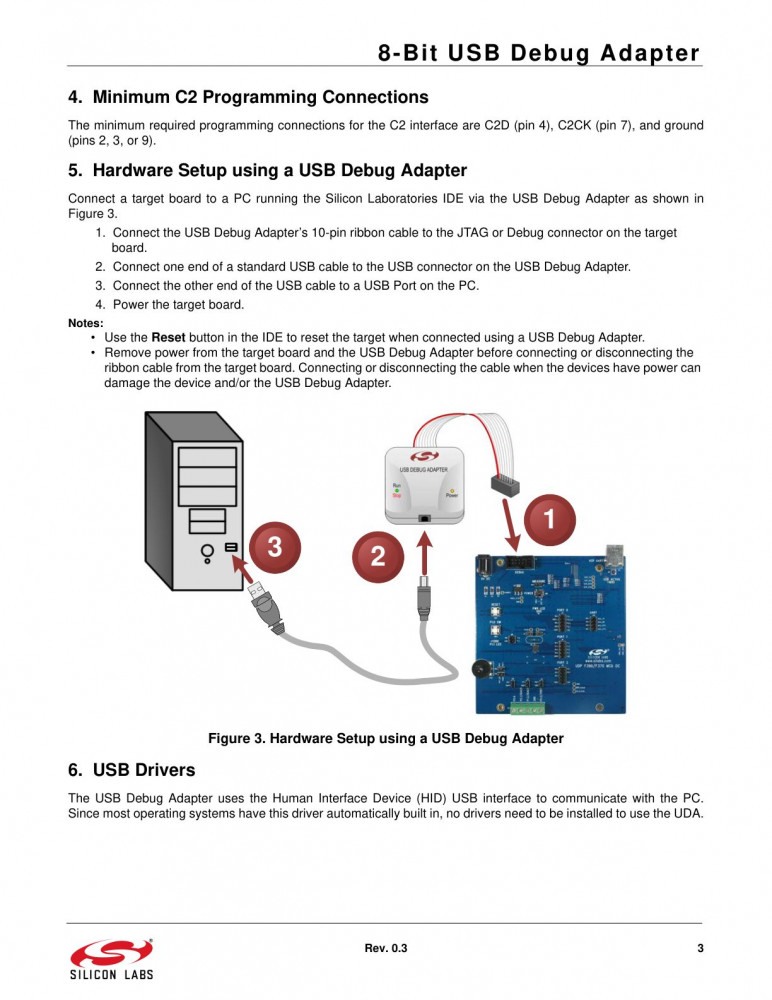 DEBUGADPTR1-USB documentation image, page 3