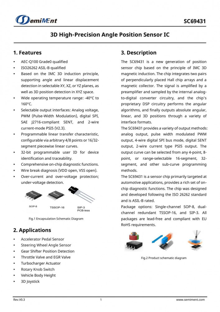 SC69431 technical document preview, page 1