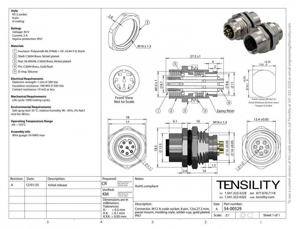 54-00529 product drawing page