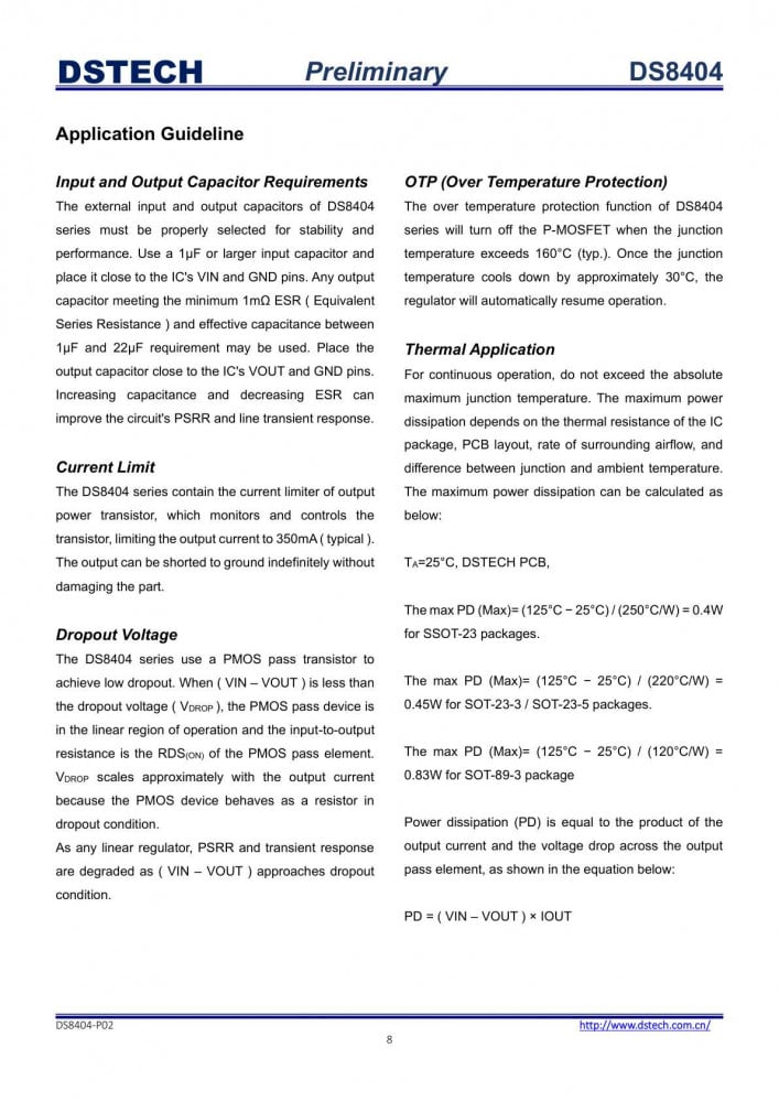DS8404 datasheet page 8