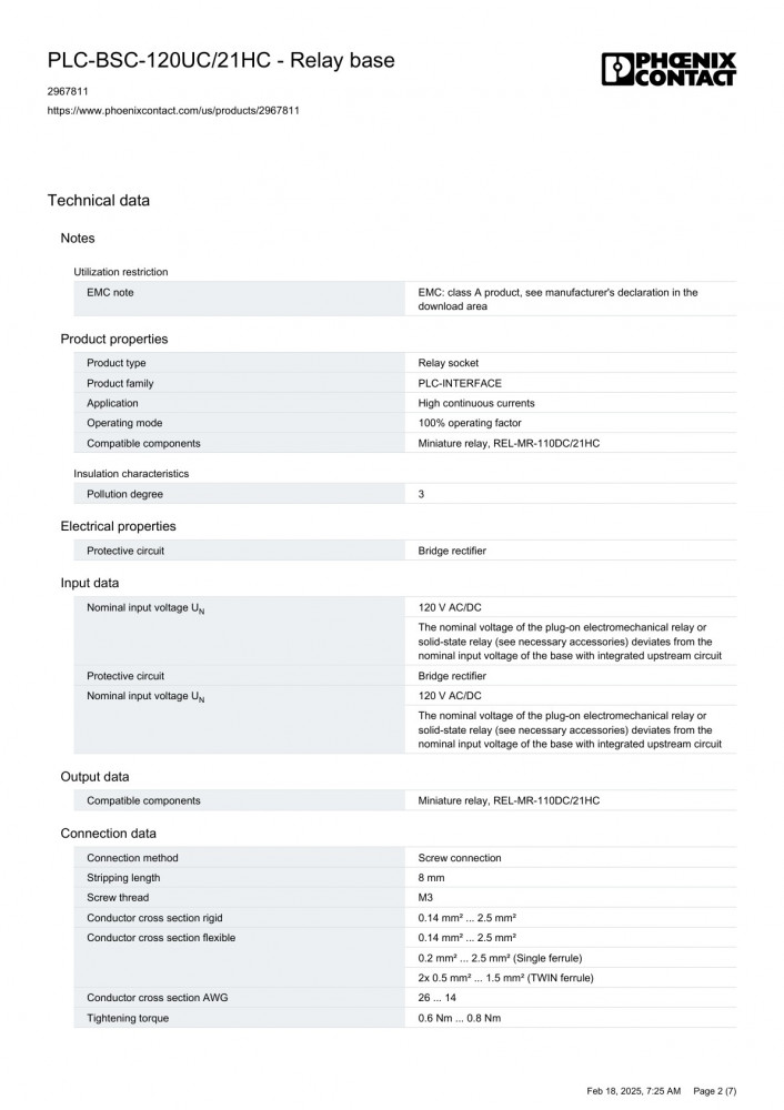 Phoenix Contact 2967811 datasheet page 2