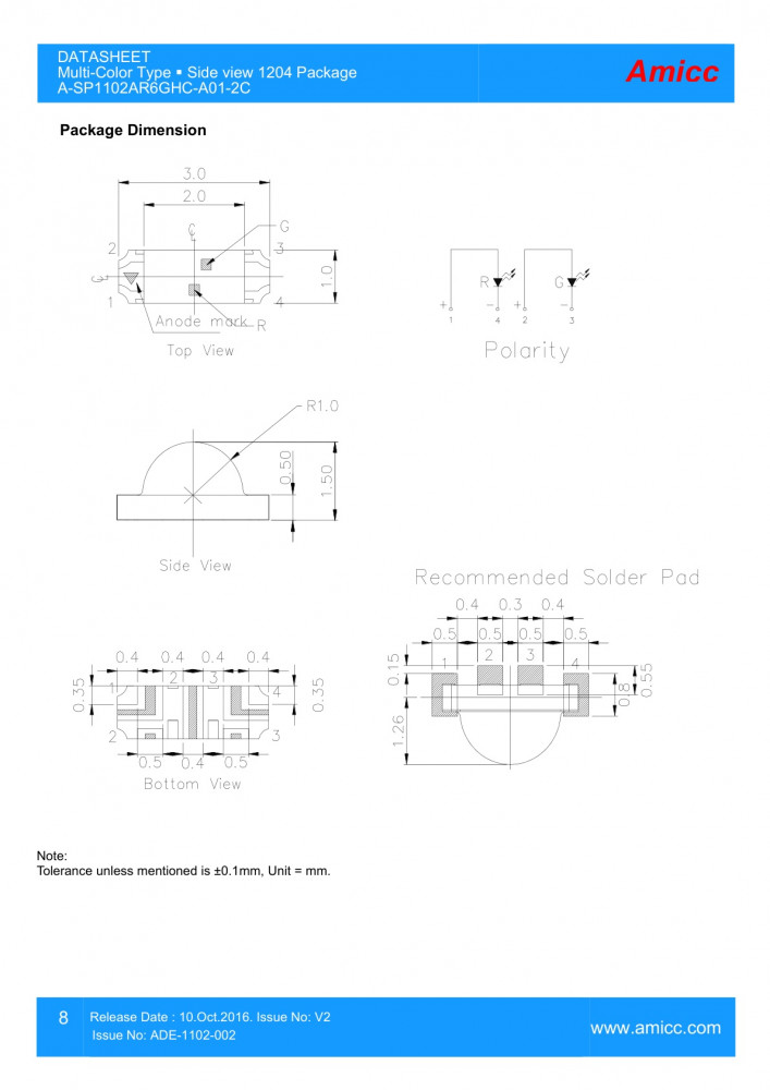 A-SP1102AR6GHC-A01-2C datasheet page 8