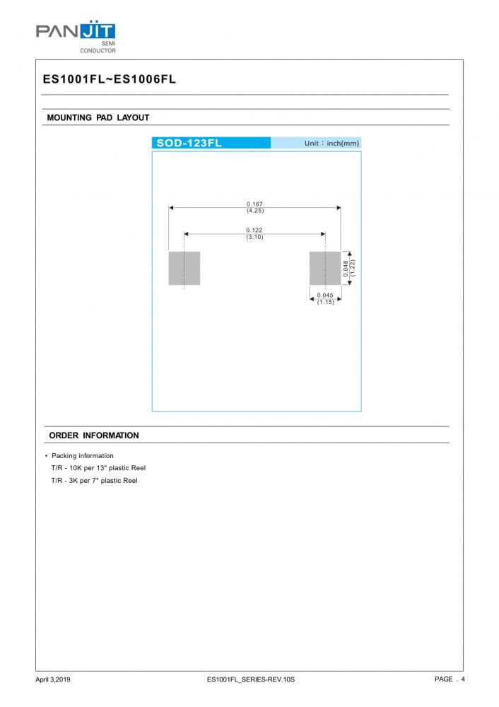 PANJIT ES1002FL datasheet page 4