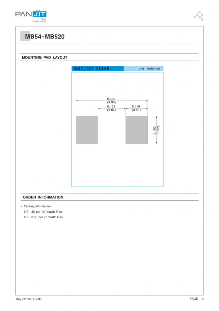 PANJIT MB56 datasheet page 3