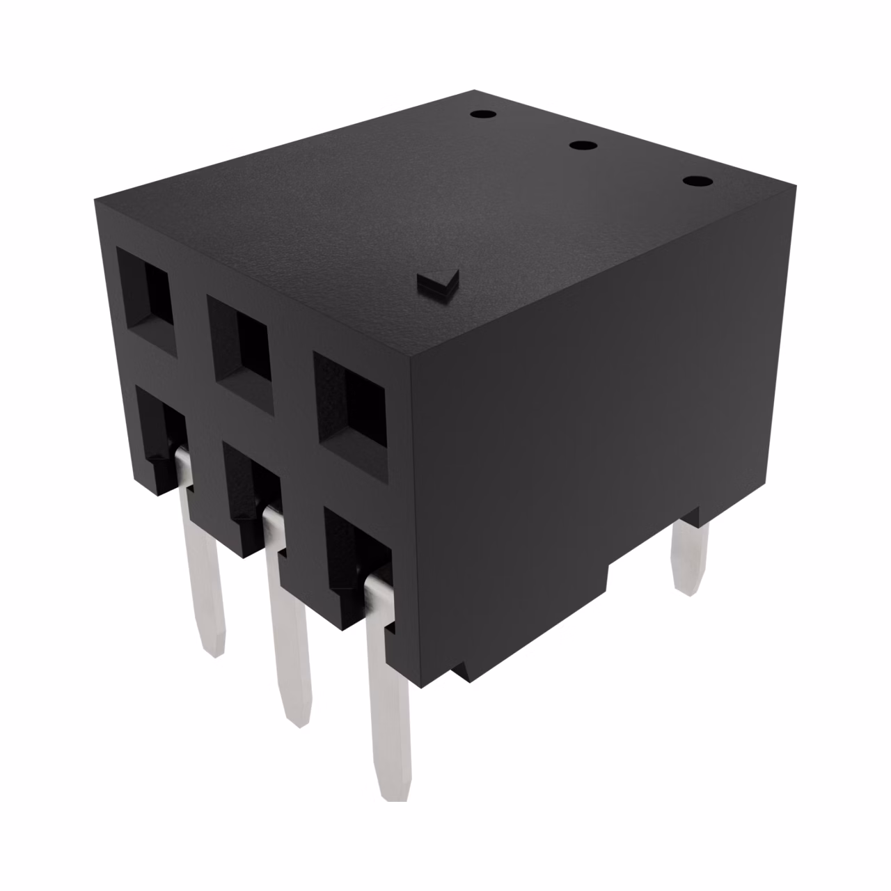 C-Grid III PCB Receptacle, 2.54mm Pitch, Dual Row, Right-Angle, Shrouded, 6 Circuits, 0.12µm Gold (Au) Flash Plating, Straight PCB Pins for sale