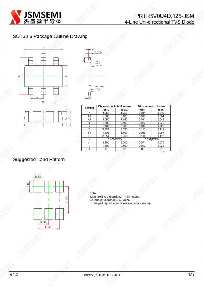 PRTR5V0U4D,125-JSM datasheet page 4
