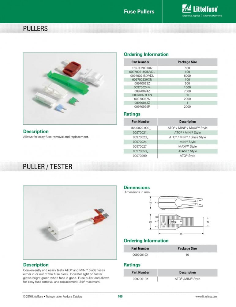 Littelfuse 00970023XP technical document preview
