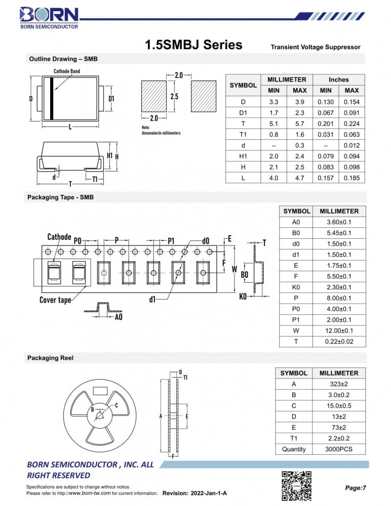 BORN 1.5SMBJ datasheet page 7