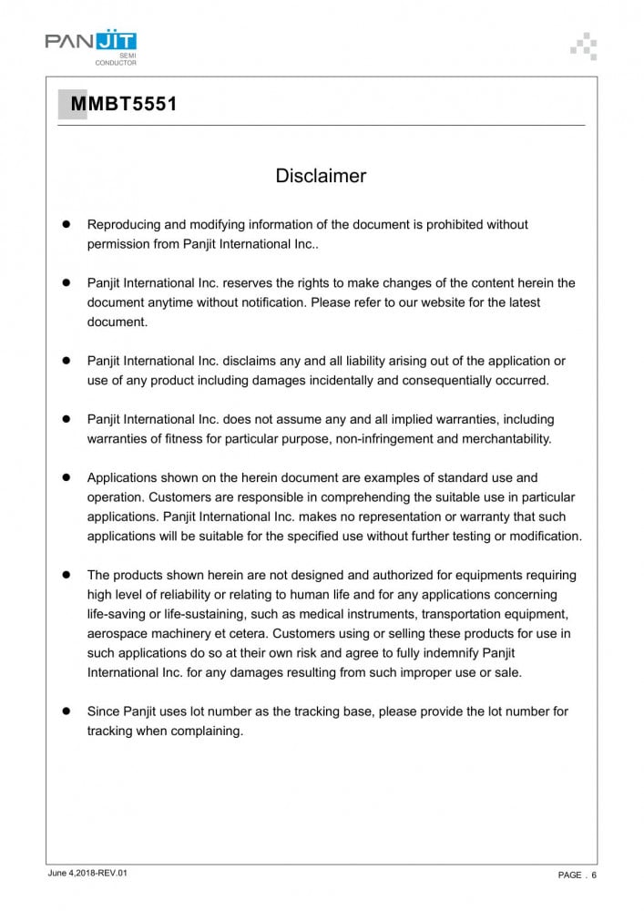 MMBT5551 datasheet page 6
