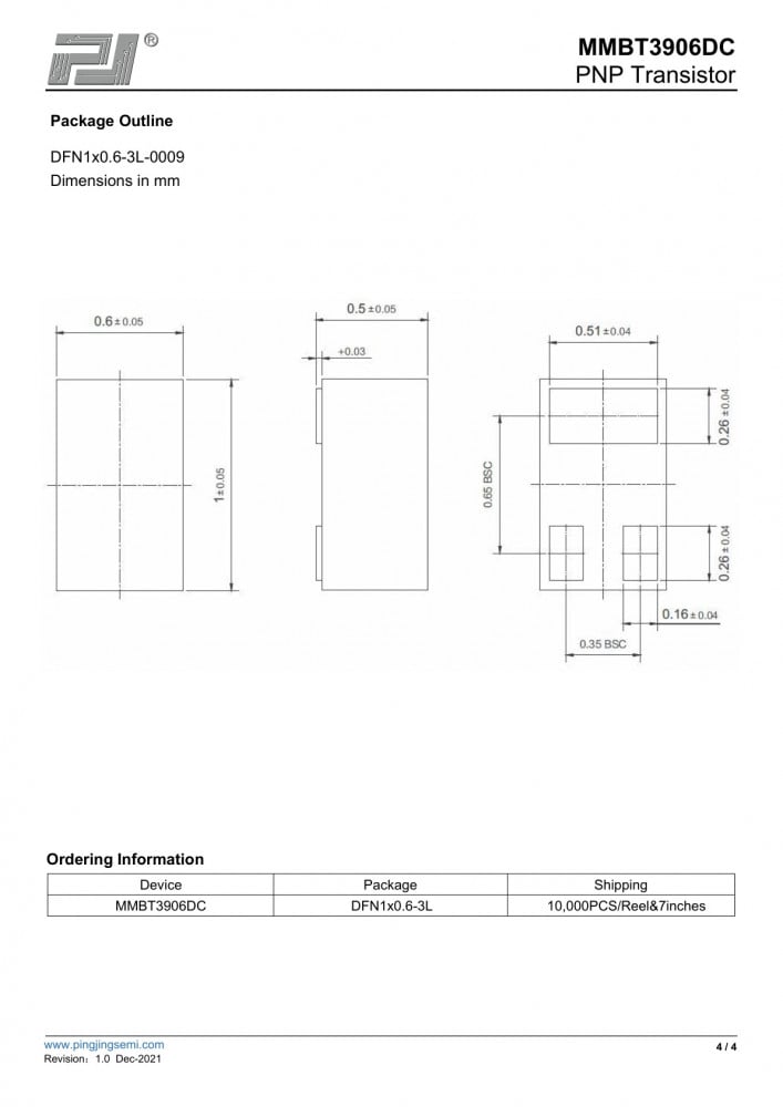 MMBT3906DC datasheet page 4