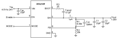 RT6217E - 24V, 3A, 500kHz, ACOTTM Step-Down Converter in 8 Pin TSOT-23