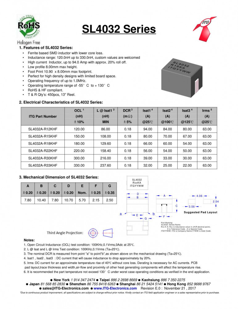 SL4032 technical document page 1