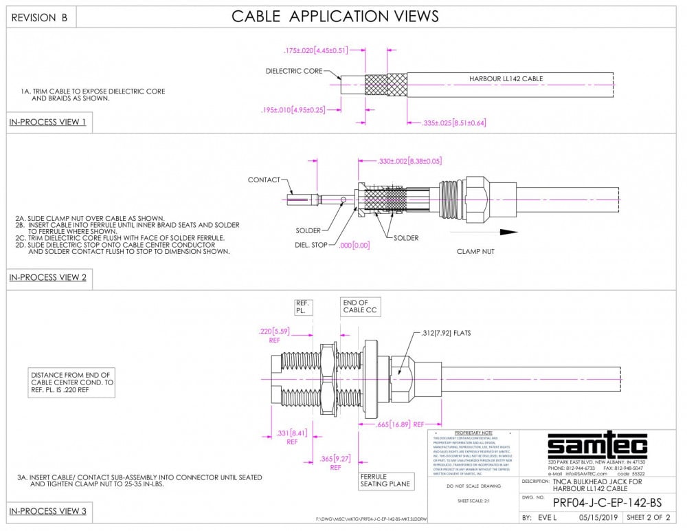 Samtec PRF04-J-C-EP-142-BS drawing page 2