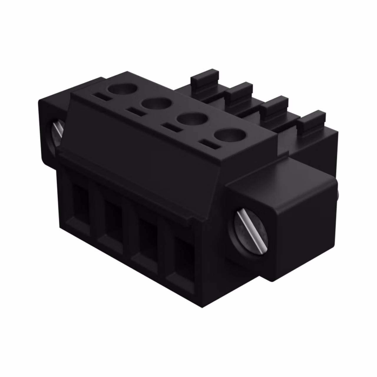 3.81mm Pitch Eurostyle Horizontal Plug, with Retention Screws, 4 Circuits for sale