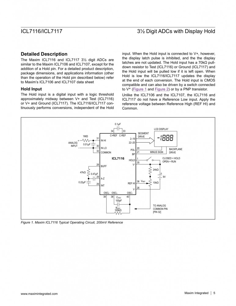 ICL7117 datasheet page 5