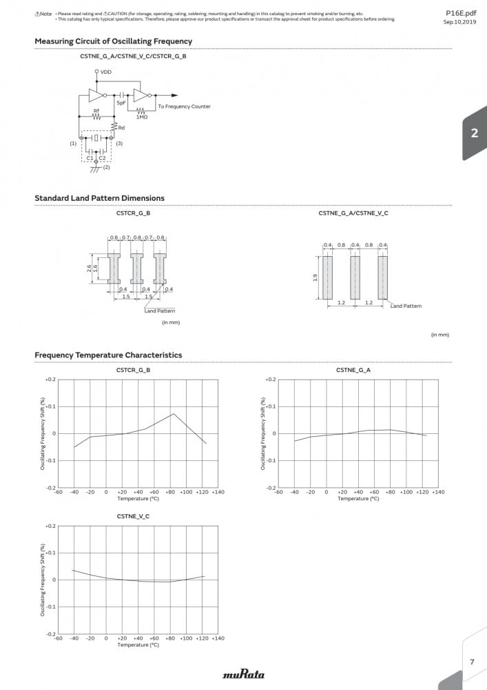 muRata CERALOCK catalog page 9