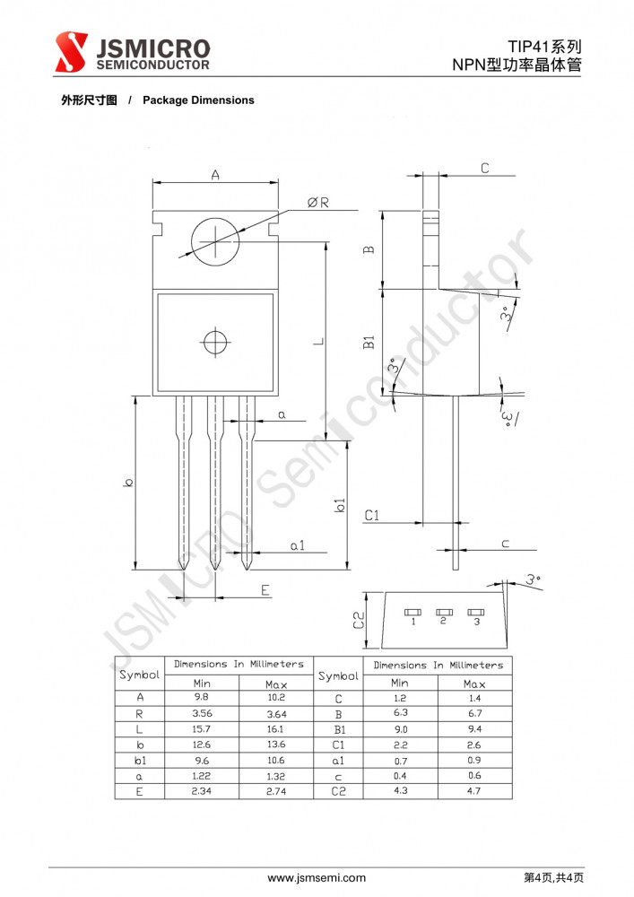 JSMSEMI TIP41C datasheet page 4