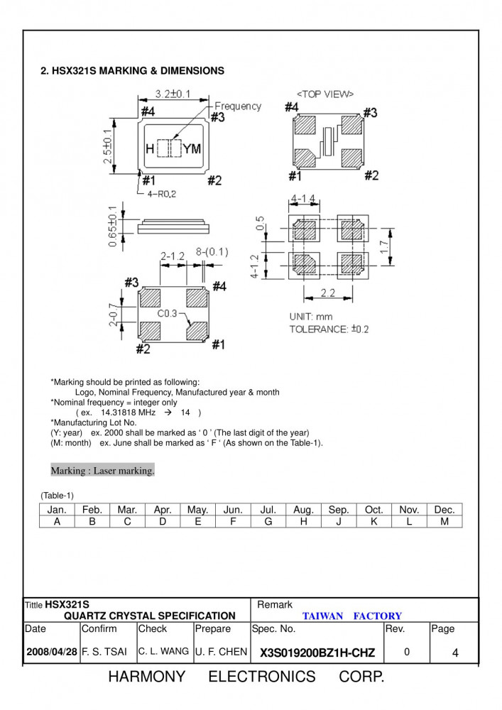 HELE X3S019200BZ1H-CHZ datasheet page 4