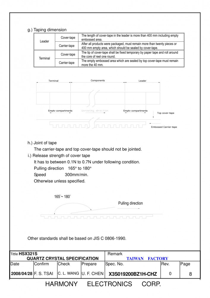HELE X3S019200BZ1H-CHZ datasheet page 8