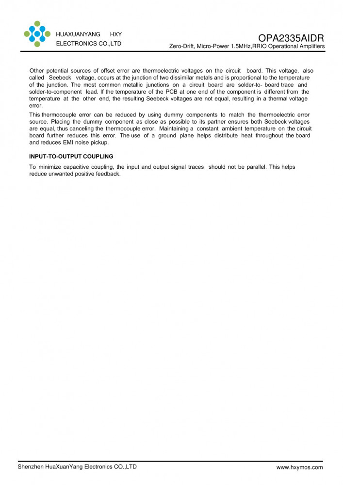 OPA2335AIDR datasheet page 10