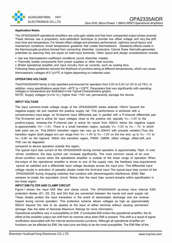 OPA2335AIDR datasheet page 7