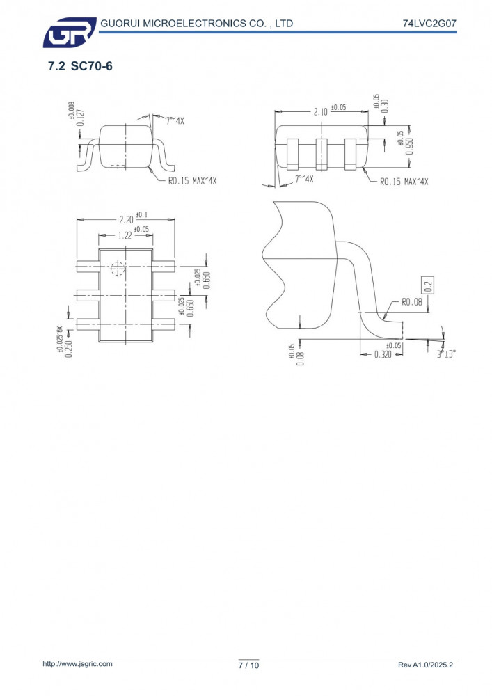 74LVC2G07 datasheet page 7